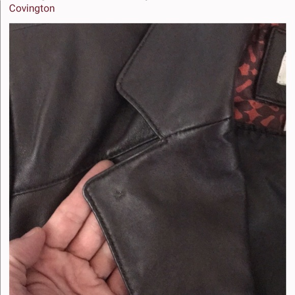 Covington | Jackets & Coats | Covington Brown Leather Jacket Make ...